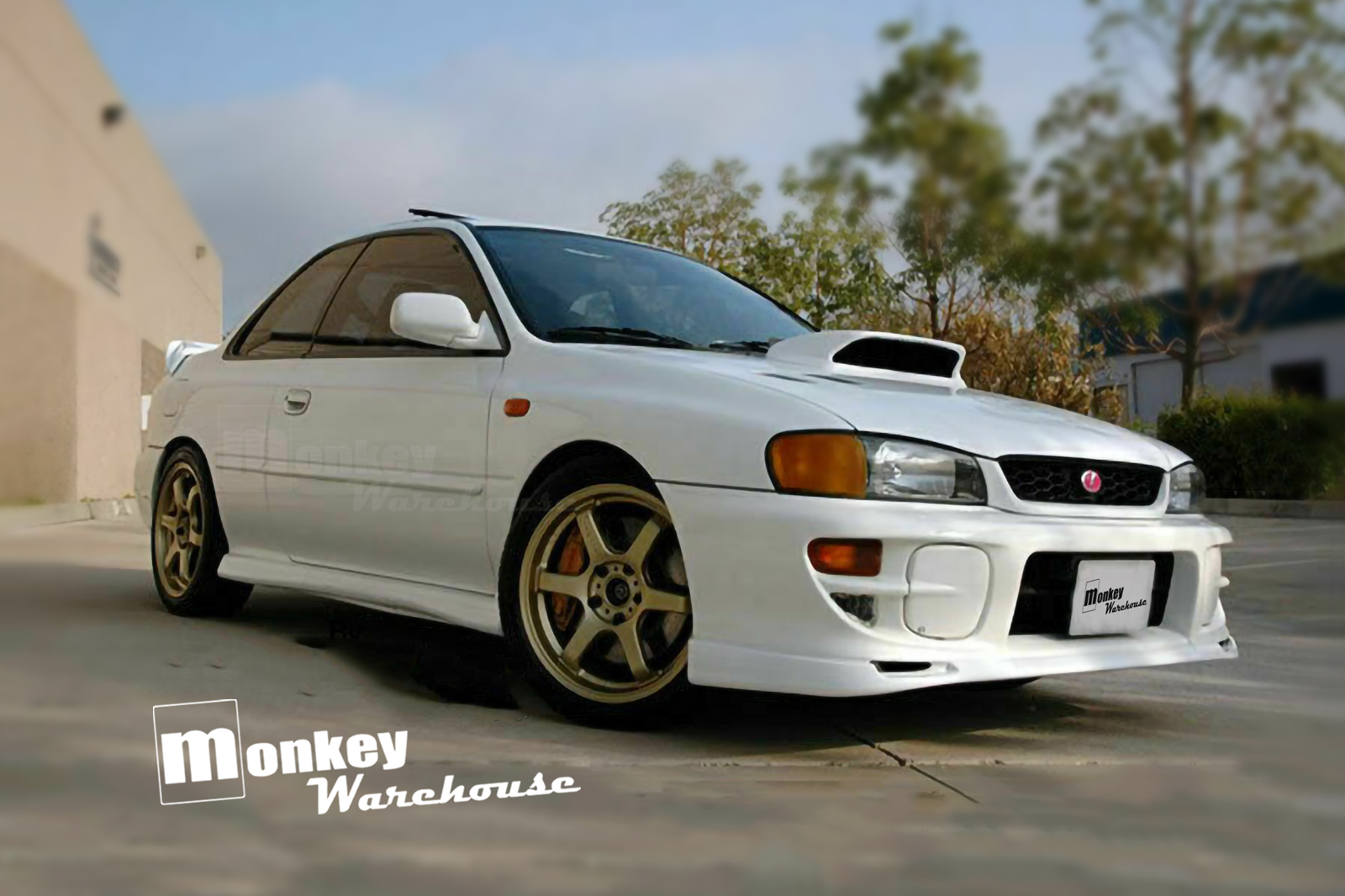 CHARGE SPEED BONNET SCOOP FOR 93-00 SUBARU GC8 IMPREZA WRX STI SEDAN WAGON