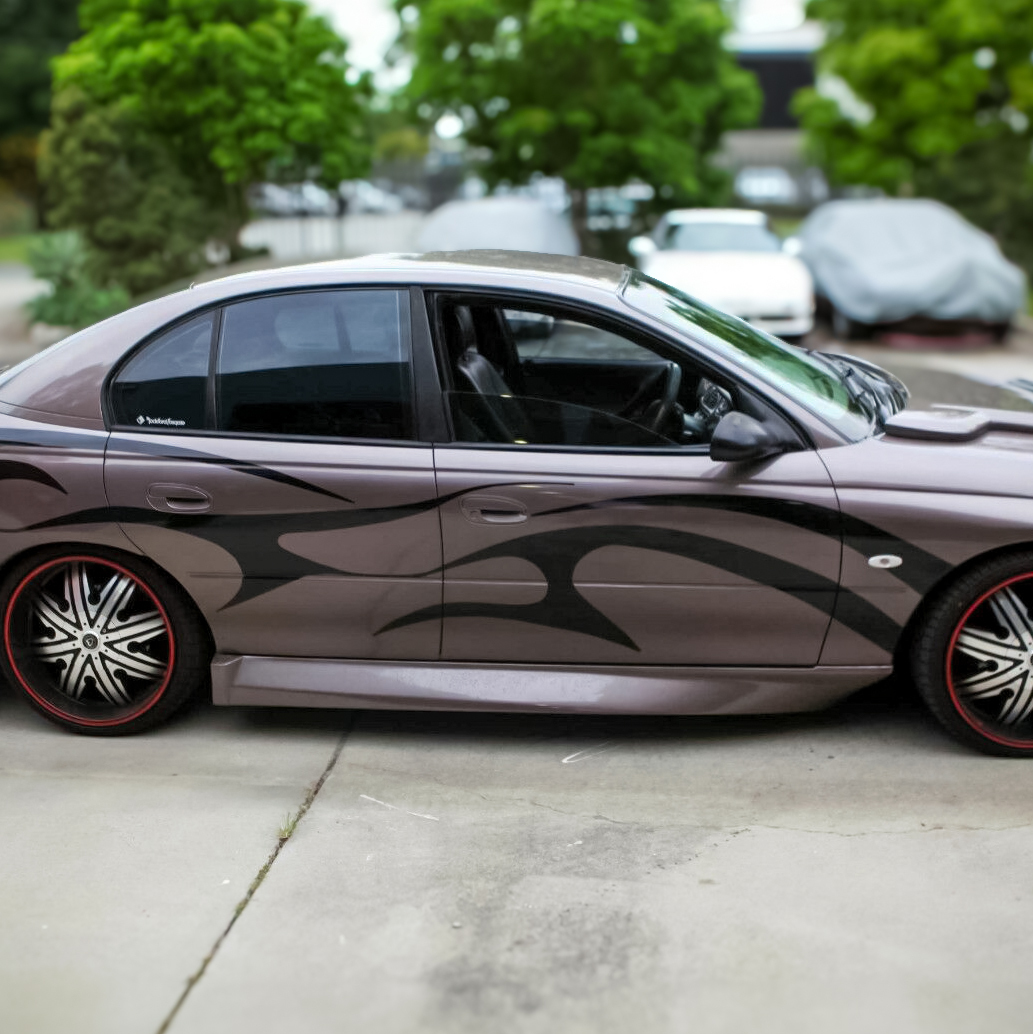 VY SUPER V8 RACE SIDE SKIRT WITH DOOR LEGS SUIT HOLDEN VT/VY/VZ ...