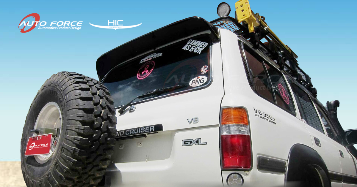 Rear Roof Deflector Spoiler Wing Fit For Toyota Landcruiser 80 Series