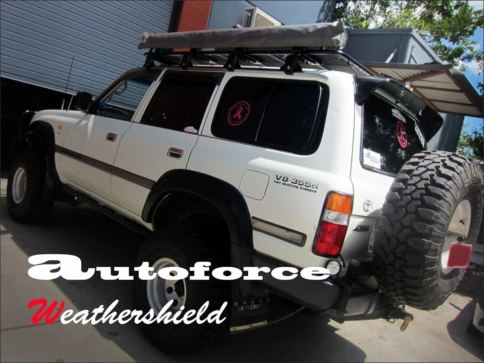 Rear Window Roof Spoiler Wing For 80 Series Toyota Landcruiser Wagon