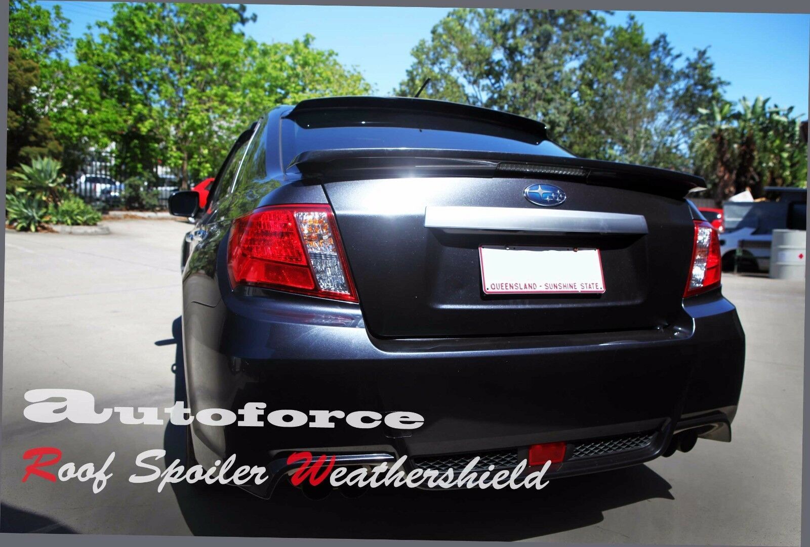HIC REAR ROOF SPOILER- SUBARU IMPREZA WRX STI GRB 2008-2013 SEDAN