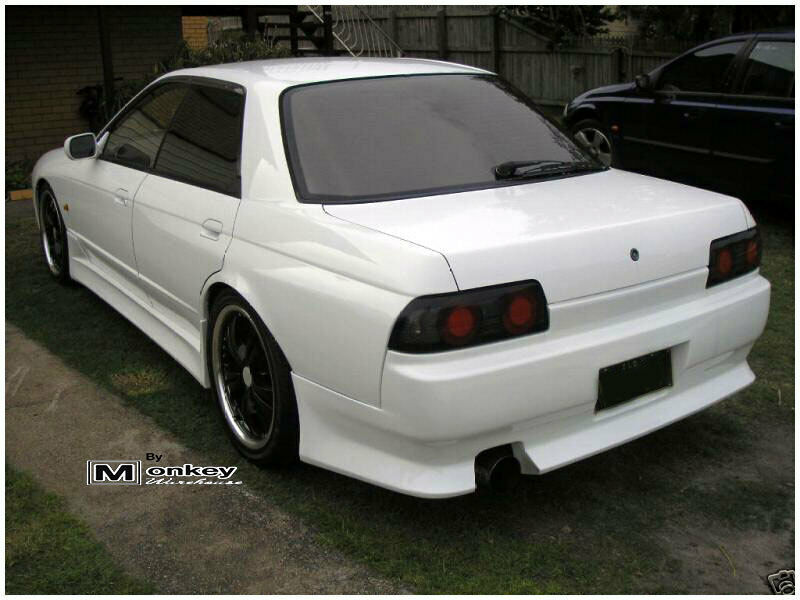 NEW VERTEX SIDE SKIRT FOR NISSAN R32 SKYLINE 4 DOOR SEDAN / BODY KIT / RB20 - Monkey Warehouse