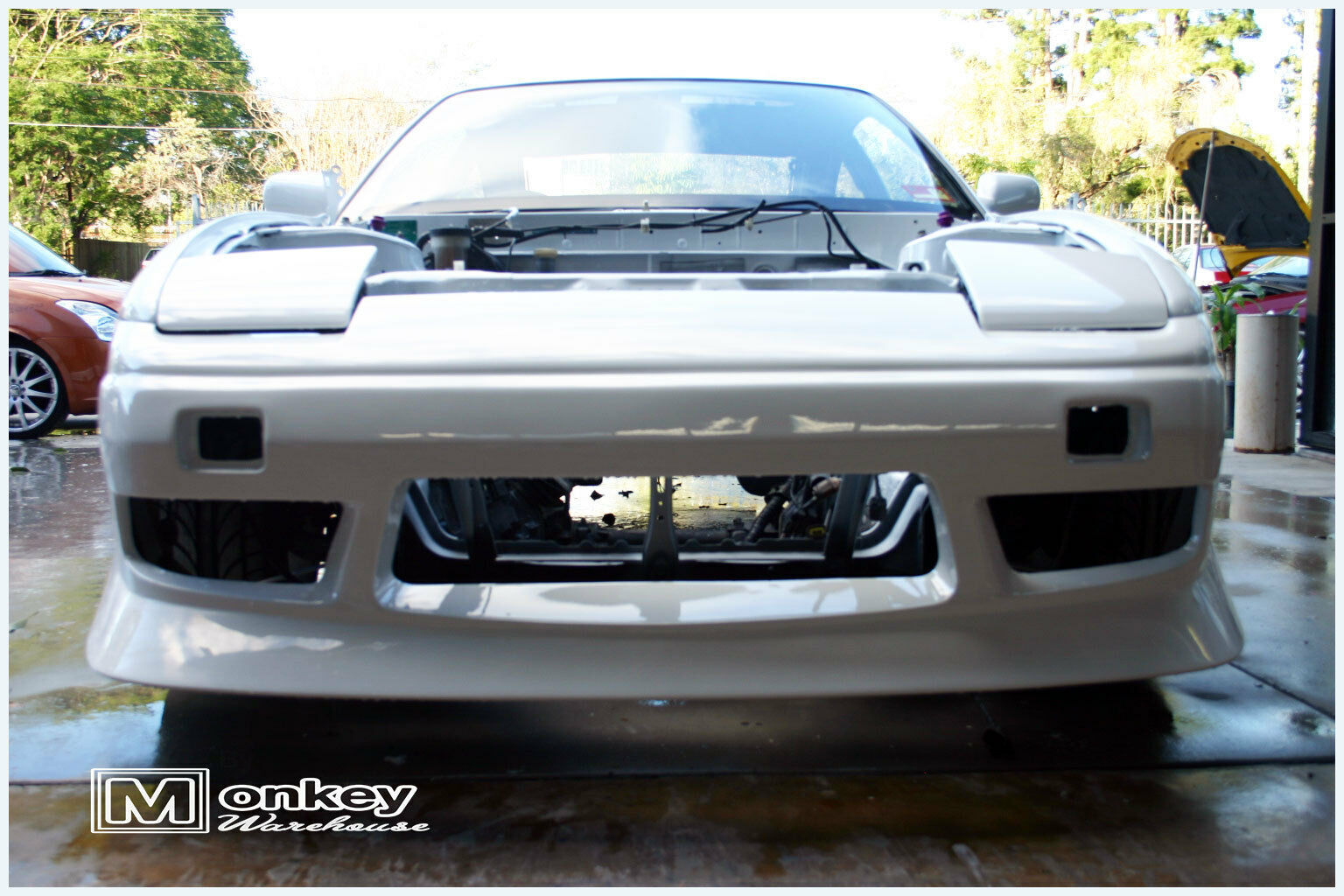 URAS TYPE X NISSAN 180SX FRONT BUMPER BAR BODY KIT