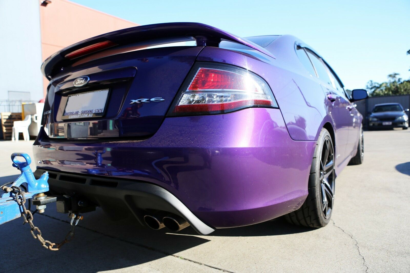 FORD FG FALCON XR6/XR8/G6 PLASTIC REAR BUMPER DIFFUSER WITH TWIN ...