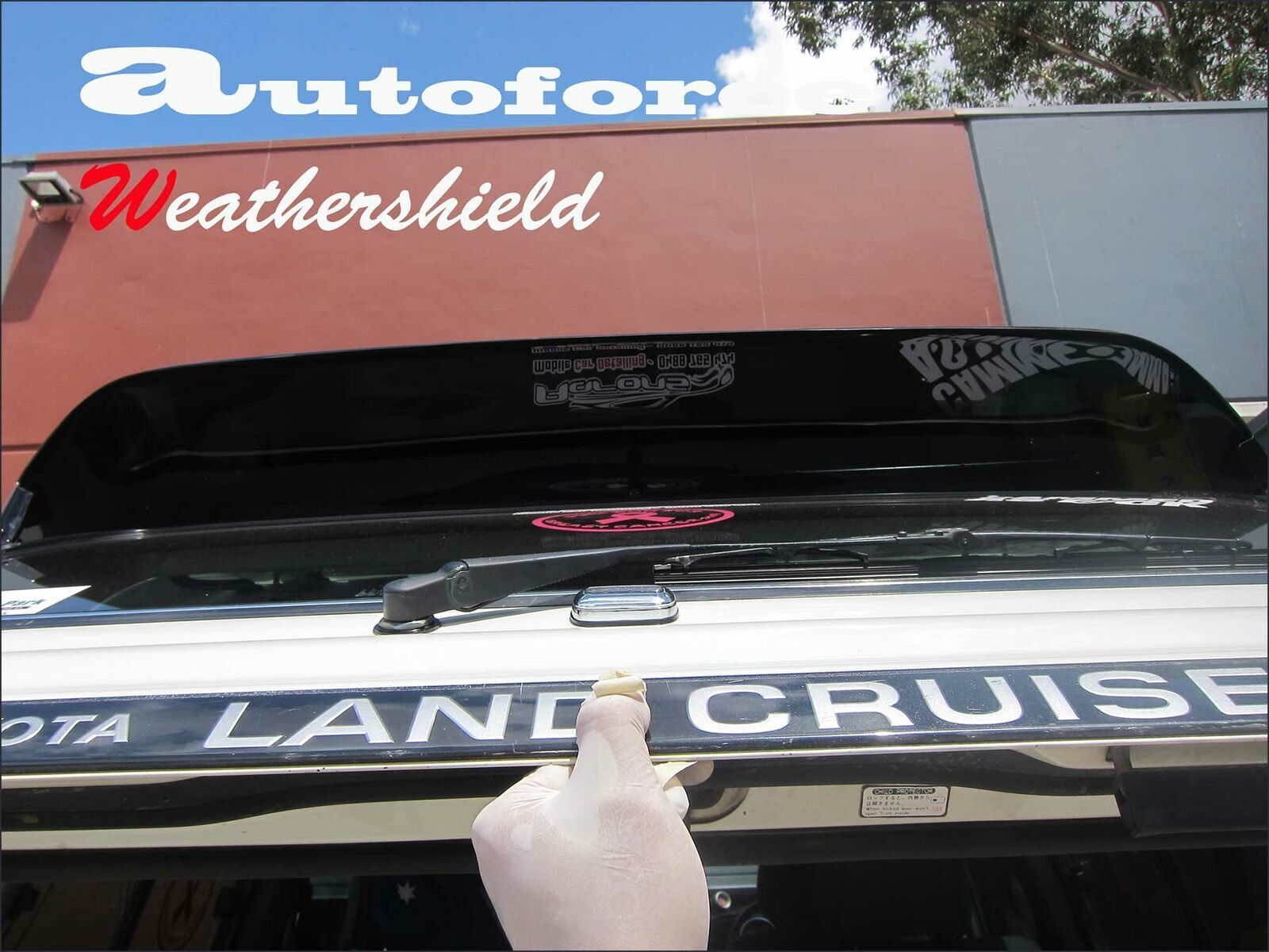 Rear Window Roof Spoiler Wing For 80 Series Toyota Landcruiser Wagon