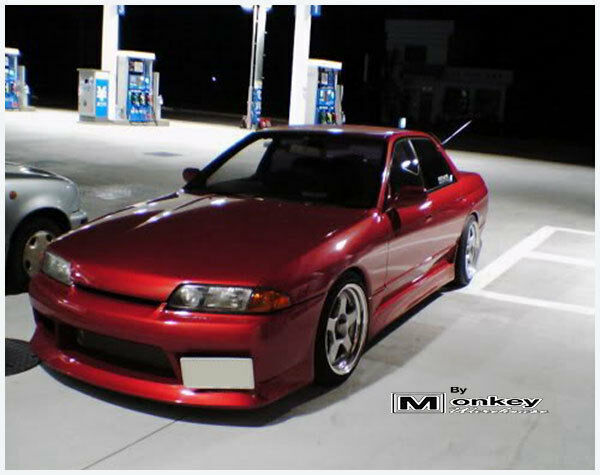 VERTEX SIDE SKIRT FOR NISSAN R32 SKYLINE 4 DOOR SEDAN BODY KIT RB20