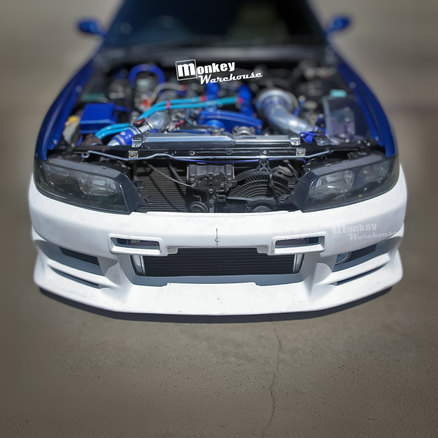 TOP SECRET FRONT BUMPER BODY KIT FOR NISSAN R33 SKYLINE GTS/GTS-T 2 ...