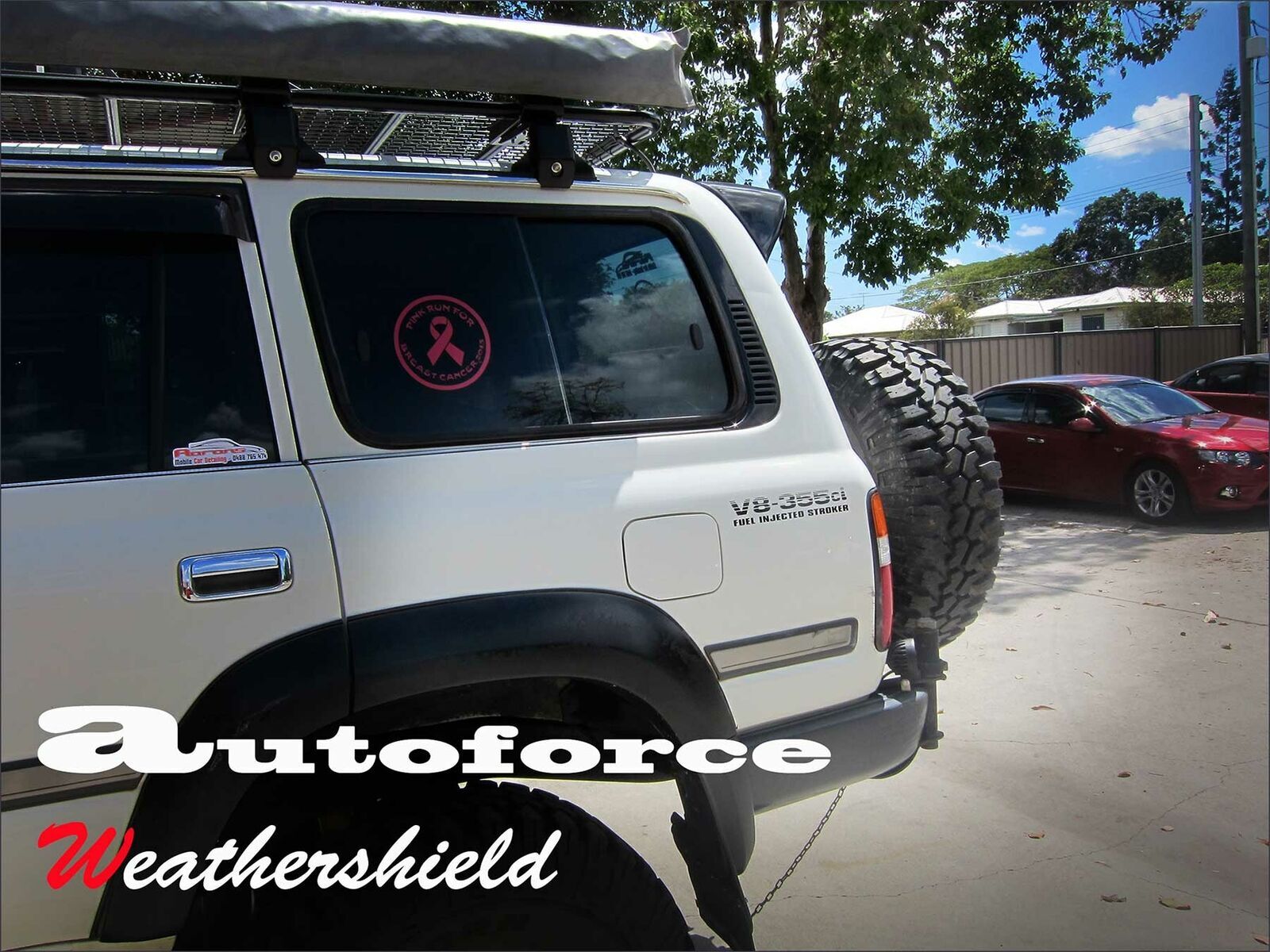 Rear Roof Deflector Spoiler Wing Fit For Toyota Landcruiser 80 Series