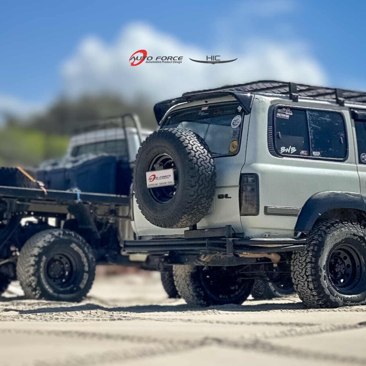 HIC REAR ROOF SPOILER- TOYOTA 80 SERIES DUST REFLECTOR