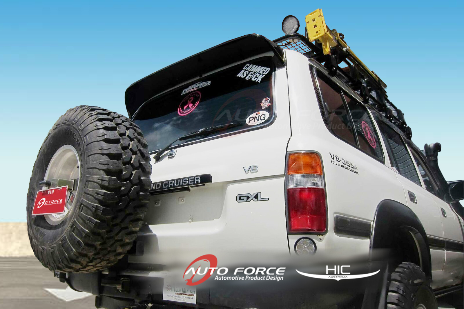 Rear Window Roof Spoiler Wing For 80 Series Toyota Landcruiser Wagon