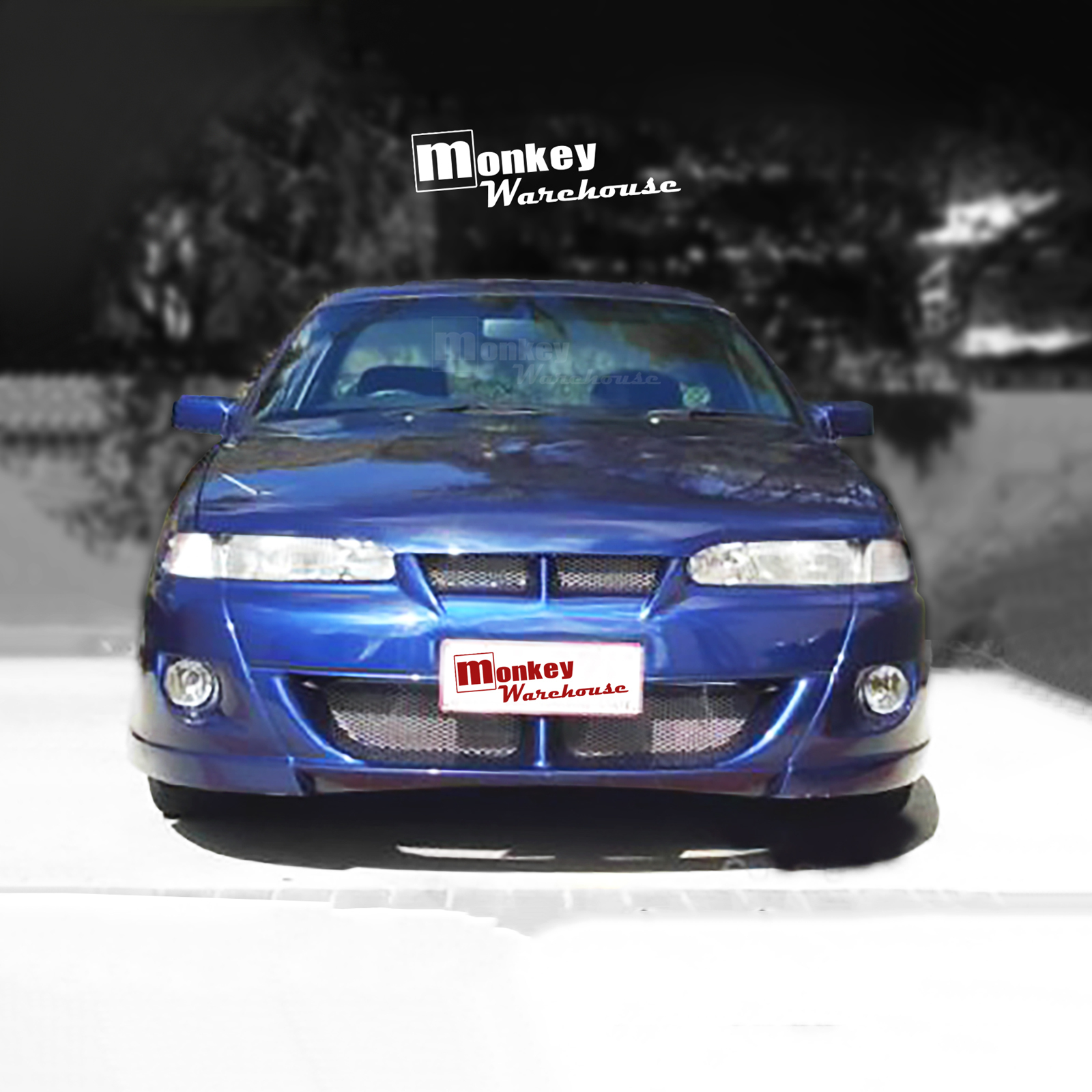 BRAND NEW FRONT BUMPER COVERSION BODY KIT FOR VS VR COMMODORE SEDAN UTE ...