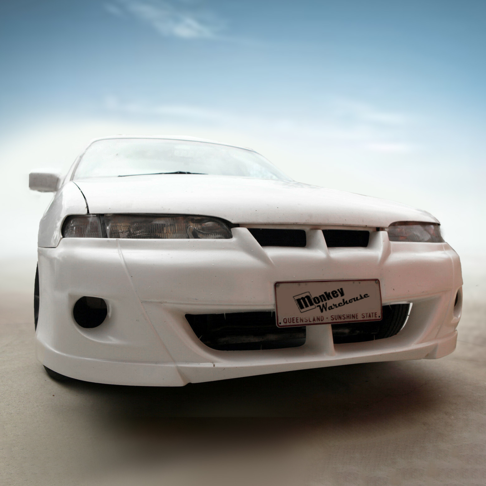 BRAND NEW FRONT BUMPER COVERSION BODY KIT FOR VS VR COMMODORE SEDAN UTE ...