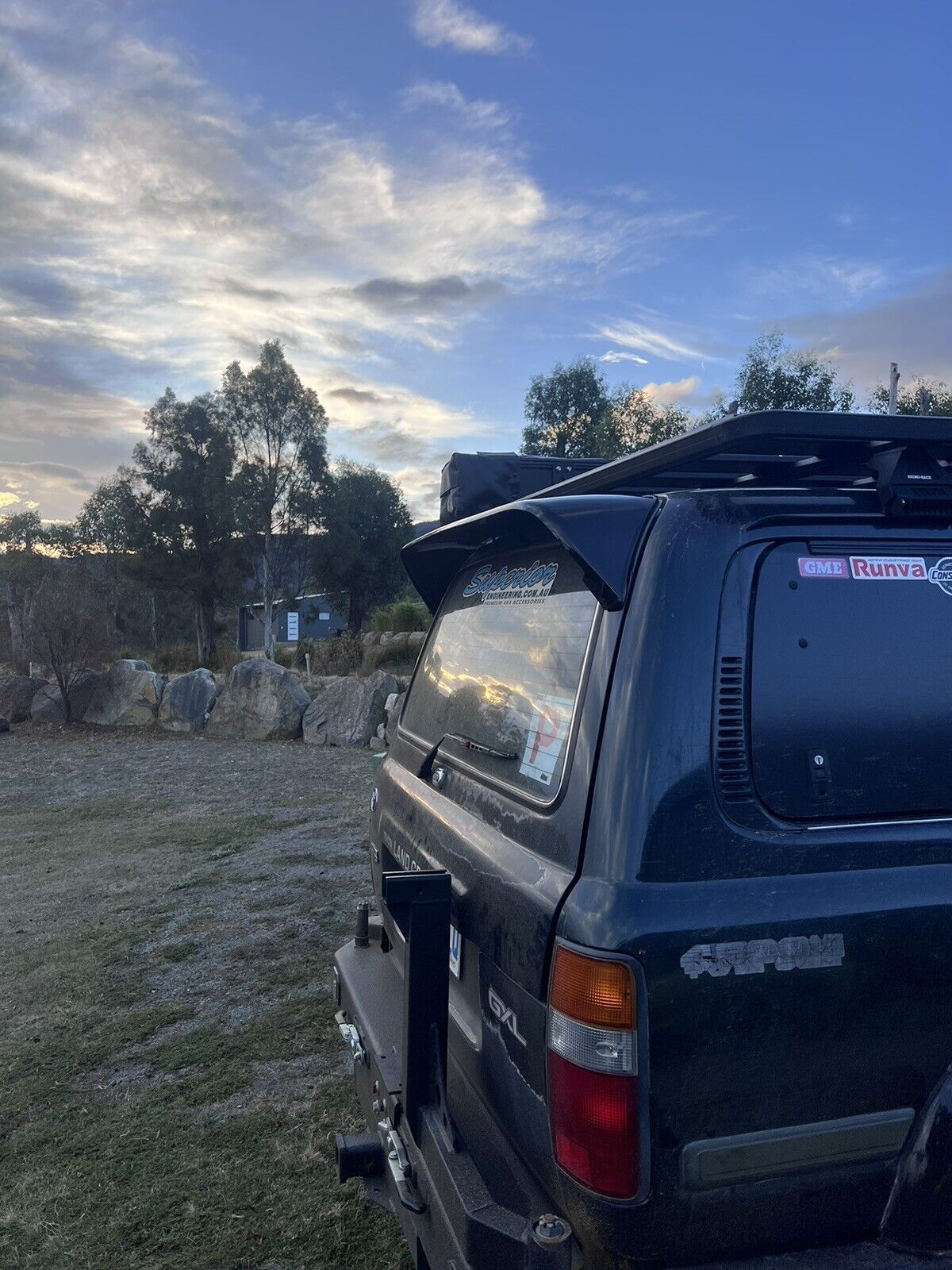 HIC REAR ROOF SPOILER- TOYOTA 80 SERIES DUST REFLECTOR
